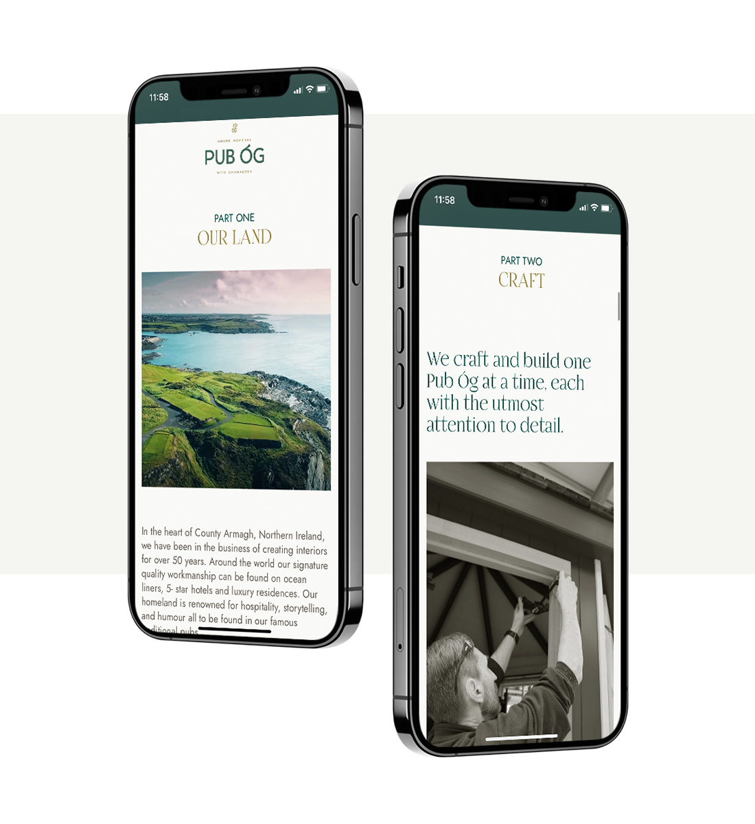 Pub Óg - Authentic Irish Pubs - WONDR - A Digital Product Practice